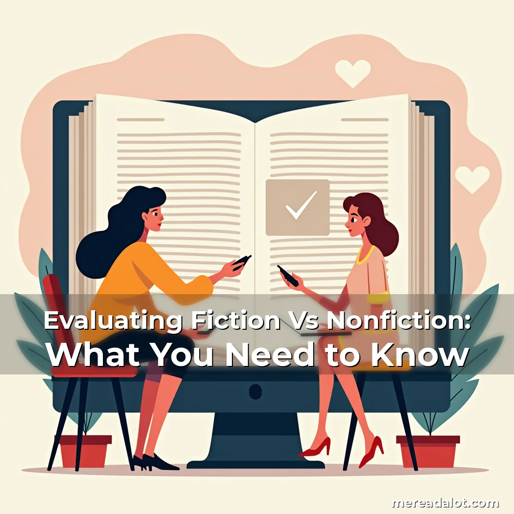 Evaluating Fiction Vs Nonfiction: What You Need to Know – Me Read A Lot